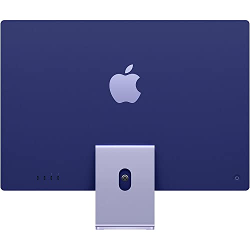 Apple 2021 iMac M1 chip 8-core CPU (24 inch, 8GB RAM, 512GB) (QWERTY English) - Purple (Renewed Premium)