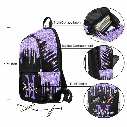 MyPupSocks Customized Backpacks Girls Backpacks for Teen Girls Girls Backpack School Bags Girls Backpack and Lunch Bag for Girls