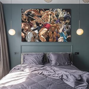 Baki Hanma Anime Poster Art Poster Canvas Painting Decor Wall Print Photo Gifts Home Modern Decorative Posters Framed/Unframed 08x12inch(20x30cm)