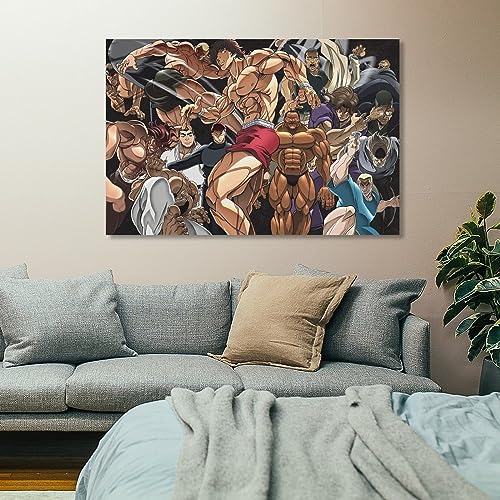 Baki Hanma Anime Poster Art Poster Canvas Painting Decor Wall Print Photo Gifts Home Modern Decorative Posters Framed/Unframed 08x12inch(20x30cm)