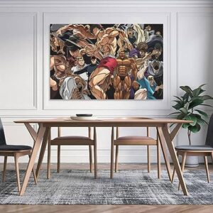 Baki Hanma Anime Poster Art Poster Canvas Painting Decor Wall Print Photo Gifts Home Modern Decorative Posters Framed/Unframed 08x12inch(20x30cm)