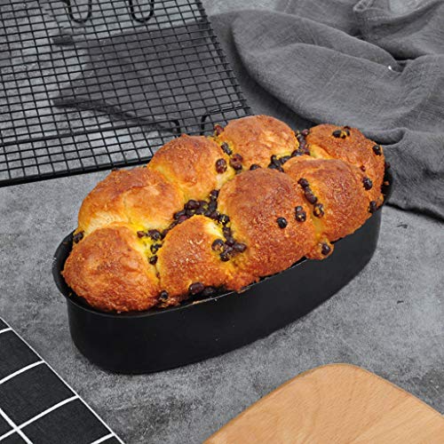 Maybenice 9 Inch Non Stick Oval Shape Cake Pan Cheesecake Loaf Bread Mold Baking Tray DIY Nonstick Loaf Pan