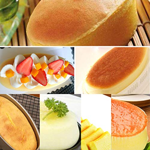 Maybenice 9 Inch Non Stick Oval Shape Cake Pan Cheesecake Loaf Bread Mold Baking Tray DIY Nonstick Loaf Pan