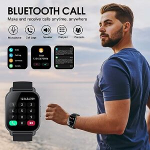 WeurGhy Smart Watch for Men Women(Answer/Make Call), 1.85" HD Fitness Watch with 112 Sport Modes, Activity Tracker with Heart Rate Monitor, IP68 Waterproof Smart Watch Compatible with Android iOS