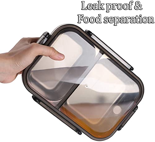 LANSKYWARE 2 Compartments Bento Lunch box with Insulated Lunch Bag and Portable Utensils, Stainless Steel Food Lunch Containers for Adults Men Women 3PCS Corn Peeler, Corn Peeler for Corn on the Cob,