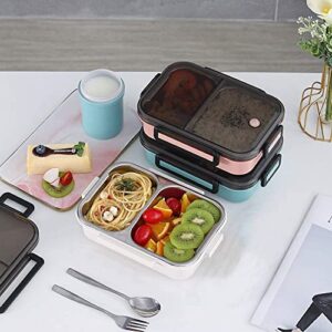 LANSKYWARE 2 Compartments Bento Lunch box with Insulated Lunch Bag and Portable Utensils, Stainless Steel Food Lunch Containers for Adults Men Women 3PCS Corn Peeler, Corn Peeler for Corn on the Cob,