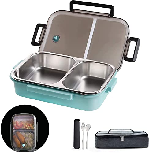 LANSKYWARE 2 Compartments Bento Lunch box with Insulated Lunch Bag and Portable Utensils, Stainless Steel Food Lunch Containers for Adults Men Women 3PCS Corn Peeler, Corn Peeler for Corn on the Cob,