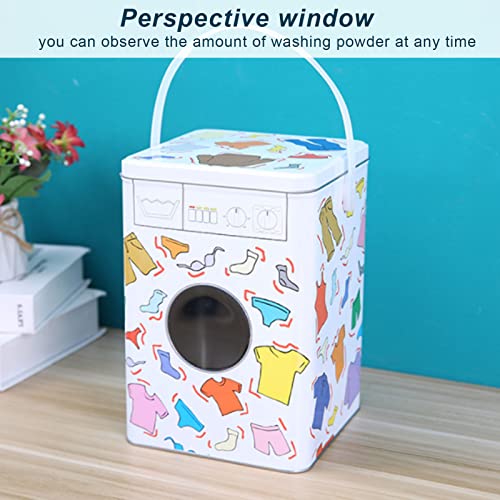 Powdered Laundry Detergent Container Box Storage Bucket Bin Skylight Decor Visual Washing Machine Unique Pottery Wheels Accessories