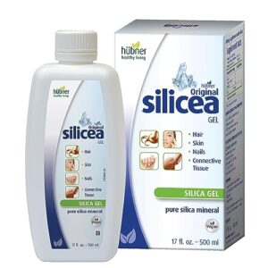 hubner original silicea gel 17 fl oz / 500 ml for hair, skin, nails, and connective tissue, pure colloidal silica gel formula, no additives or preservatives