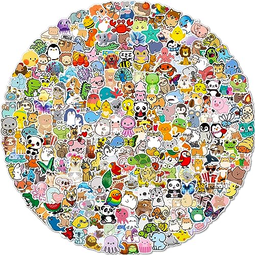 Zartores 300 PCS Cute Stickers for Kids, Water Bottle Stickers, Vinyl Stickers Waterproof Aesthetic Stickers Stickers Pack for Laptop Skateboard, Phone, Kawaii Animal Sticker for Teens, Girls