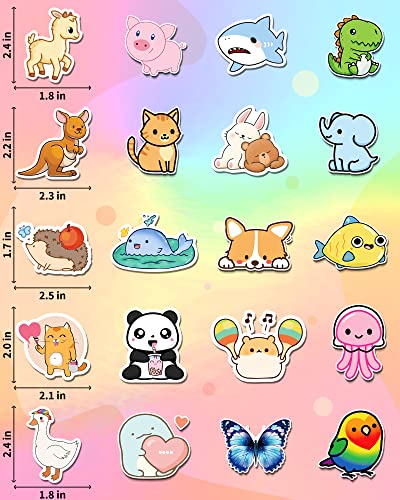 Zartores 300 PCS Cute Stickers for Kids, Water Bottle Stickers, Vinyl Stickers Waterproof Aesthetic Stickers Stickers Pack for Laptop Skateboard, Phone, Kawaii Animal Sticker for Teens, Girls