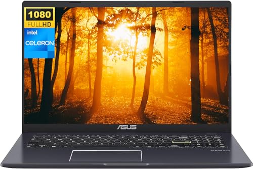 Asus Vivobook Go 15 Laptop for Student, 15.6" FHD Display, Intel Celeron N4020 Processor, 4GB RAM, 64GB eMMC, Thin & Light, Intel UHD Graphics, WiFi, 1 Year Microsoft 365, Windows 11 Home in S Mode