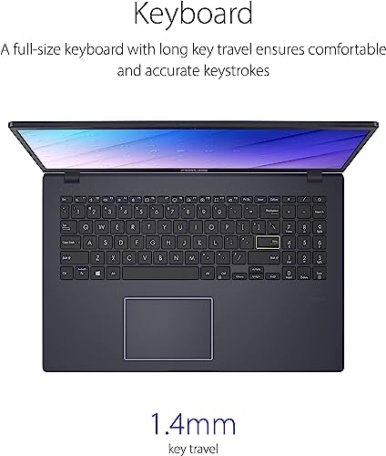 Asus Vivobook Go 15 Laptop for Student, 15.6" FHD Display, Intel Celeron N4020 Processor, 4GB RAM, 64GB eMMC, Thin & Light, Intel UHD Graphics, WiFi, 1 Year Microsoft 365, Windows 11 Home in S Mode