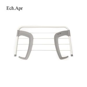 Ech.Apr Portable Clothes Drying Rack, Adjustable Laundry Drying Rack, Hanging Drying Rack for Indoor Outdoor Balcony Railings Windowsill