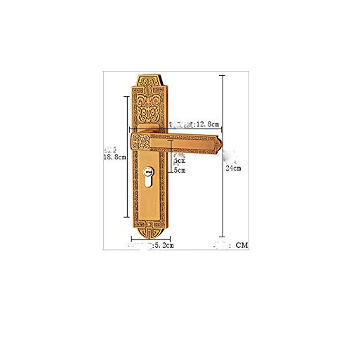 YUTR Entrance Lever Door Handle for Office or Front Door with a Satin Nickel Finish, Reversible for Right & Left Side, with a Door Bumper Wall Protector