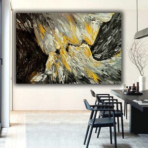 Canvas Wall Art Love Painting for Couples Bedroom, Love Painting Wall Art, Wall Art Love, Kiss Painting, The Kiss Painting Print, Kiss Canvas Wall Art (Ready to hang 24"x36", Style 1)