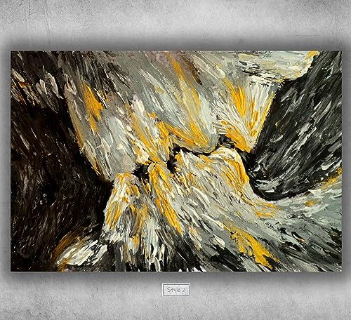 Canvas Wall Art Love Painting for Couples Bedroom, Love Painting Wall Art, Wall Art Love, Kiss Painting, The Kiss Painting Print, Kiss Canvas Wall Art (Ready to hang 24"x36", Style 1)