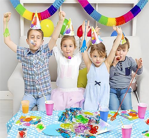 42pcs Sticky Hands Toys Party Favors Kids Goodie Bag Stuffers Sticky Finger Bulk Treasure Box Prize Pinata Fillers Birthday Classroom Rewards Party Supplies Halloween Treat Carnival Toddler Boy Girl