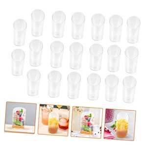 NAMOARLY 20pcs pudding cup tasting cup mini ice cream bowls sauce small trifle bowls plastic mousse cup salad cup container plastic appetizer cup ice cream cup Dessert table salad bowl