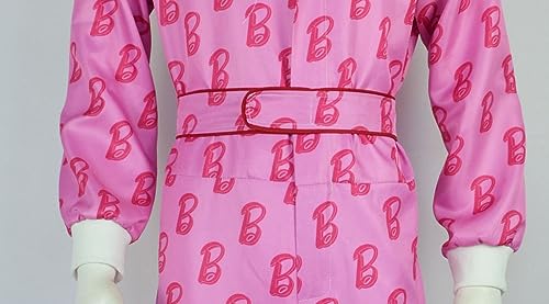 WanXiaoFeng Movie 80s Workout Pink Jumpsuit Costume Women Cosplay Outfit Kids Clothes (Style 1-Kids, X-Large)