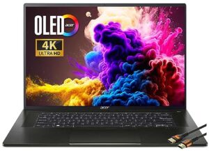 acer swift edge 16" 4k oled wquxga(3840 x 2400) ultra-slim laptop, 8-core amd ryzen7 6800u, 16gb 4800mhz lpddr5, backlit kb, 100% dci-p3, windows 11 pro w/hdmi