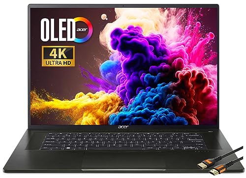 Acer Swift Edge 16" 4K OLED WQUXGA(3840 x 2400) Ultra-Slim Laptop, 8-core AMD Ryzen7 6800U, 16GB 4800MHz LPDDR5, Backlit KB, 100% DCI-P3, Windows 11 Pro w/HDMI