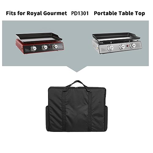 Jungda Carry Bag for Royal Gourmet PD1301S / PD1301R Portable 24-Inch 3-Burner Table Top Gas Grill Griddle,Outdoor Portable Carry Case for Camping