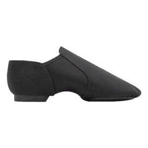 Linodes Unisex 09 Canvas Upper Slip-on Jazz Shoe for Women and Men's Dance Shoes-Black 8.5M