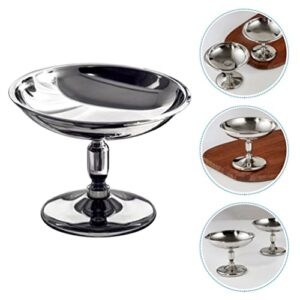 YARNOW Appetizer Plates s Stainless Steel Serving Dessert Bowls Trifle Bowl Footed Yogurt Bowl Sauce Bowls Snack Candy Cups for Salad Fruit Pudding