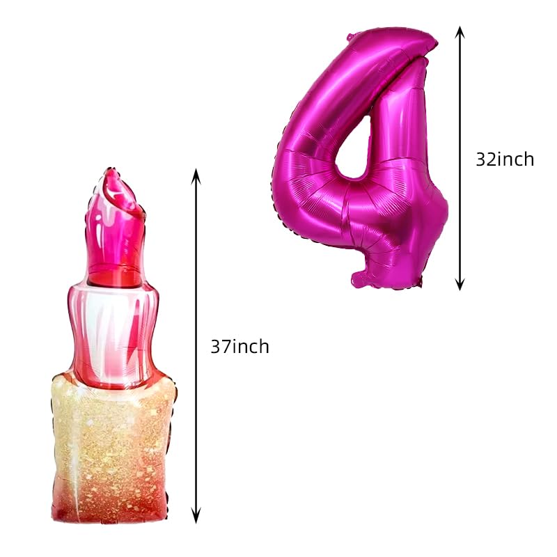 8PCS Pink Balloons for Party Decorations, Hot Pink Balloon for Pink Princess Doll Theme Party Girl Birthday Baby Shower Princess Themed decorations (4th)