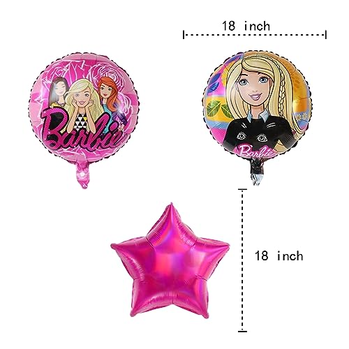 Pink Girl Car Balloon - Babi Balloons for Girl Pink Birthday Party Decoration