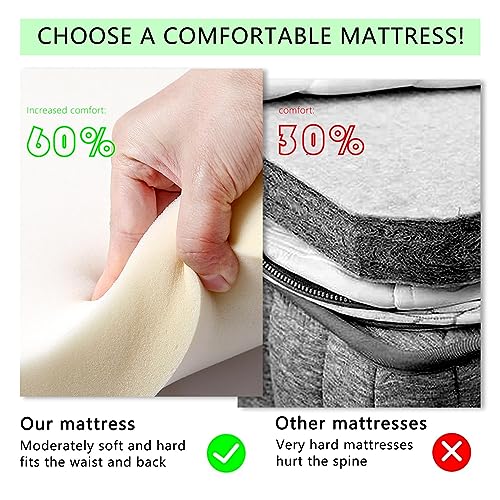 Twin XL Mattress, 8 inch Cooling-Gel Memory Foam Mattress in a Box, Fiberglass Free Breathable Bed Mattress for Cooler Sleep Supportive&Pressure Relief, Medium Firm CertiPUR-US Certified (Twin XL)