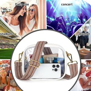 Zyig clear bag stadium approved clear purse Stadium Approved Crossbody Women Small Handbags Transparent for Concert Activityclear bag clear purse