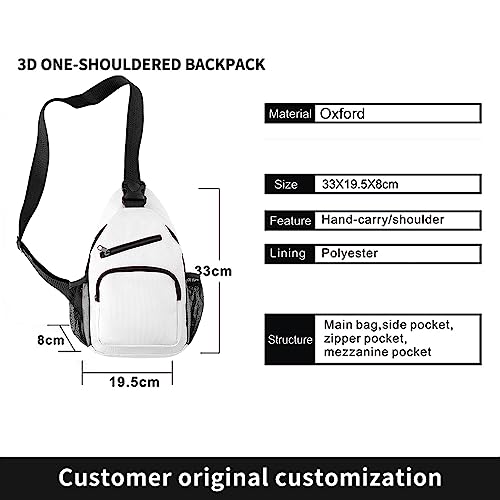 Anime Hanma Baki Backpack Unisex 3D Printing Oneshoulder Bag Fashion Daypack Travel Bag (D)