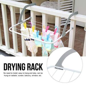 VTOSEN Convenient and Space-Saving Balcony Retractable Folding Clothes Drying Rack Versatile Indoor Outdoor Clothes Hanger