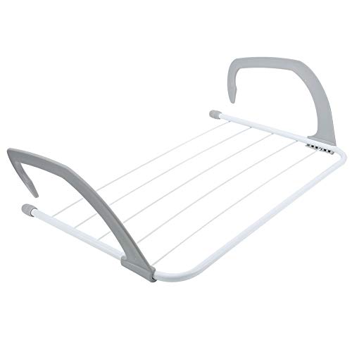 VTOSEN Convenient and Space-Saving Balcony Retractable Folding Clothes Drying Rack Versatile Indoor Outdoor Clothes Hanger