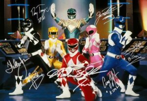 jason david frank - "mighty morphin power rangers" reprint/reproduction (rp), preprint (pp) signed autograph autographed photo photograph print (8x12-inch) amy jo johnson, austin st. john, walter emanuel jones, david yost, thuy trang (option #1)