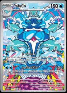 pokemon - palafin 200/197 - obsidian flames - illustration rare - full art holo card