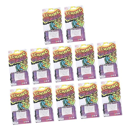 Toyvian 48 pcs Trick Toys Birthday Novelty Supplies Itching Props Spoof Spray Fart Witch Play Gag Toy Not Safe Prop Allergic Fools April Day Favors Interesting Surprise Halloween Powder