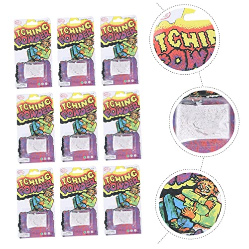 Toyvian 48 pcs Trick Toys Birthday Novelty Supplies Itching Props Spoof Spray Fart Witch Play Gag Toy Not Safe Prop Allergic Fools April Day Favors Interesting Surprise Halloween Powder