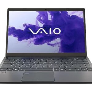 VAIO 14 High Performance Laptop in Black Metallic 12th Gen 10-core Intel i5 up to 4.2GHz 8GB RAM 512GB SSD 14.1in FHD Backlit Keyboard HDMI Win11 (51427BK - Renewed)