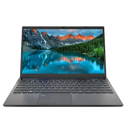 VAIO 14 High Performance Laptop in Black Metallic 12th Gen 10-core Intel i5 up to 4.2GHz 8GB RAM 512GB SSD 14.1in FHD Backlit Keyboard HDMI Win11 (51427BK - Renewed)