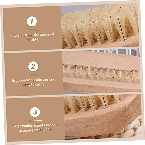 minkissy Nail Cleaning Brush Manicure Brushes for Nails De Uñas Acrilicas Nail Polish Clean up Brush Cleansers Household Nail Clean up Brush Nail Brush Wooden Natural