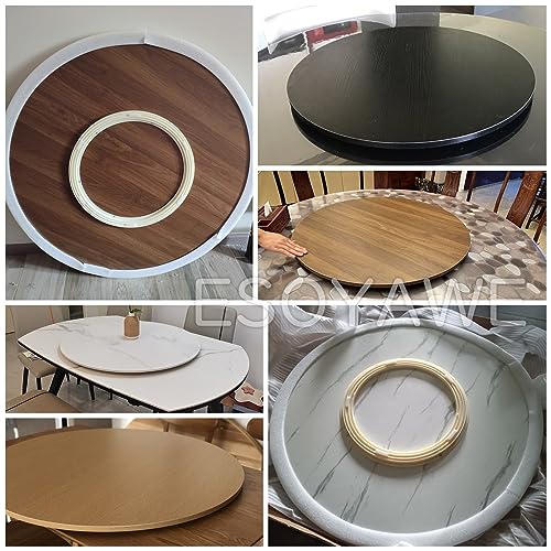 Lazy Susan Tabletop Wooden Turntable 20 24 28 32 36 39 Inch, 360 Degree Smooth Rotation Round Rotating Tray, Easy To Share Food Dining Table Rotating Plate