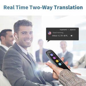 Adelagnes X3 Language Translator Device Real Time Support 112 Languages,Reader Scanner Pen Dictionary Voice Translator Text to Speech OCR/WiFi | Translator Suitable for Meetings Travel Learning