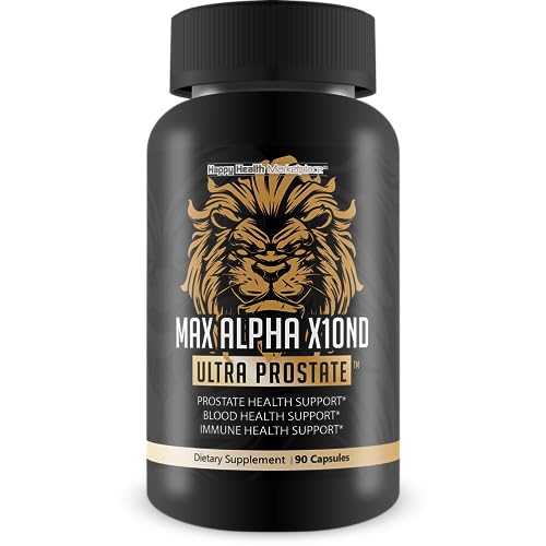 Max Alpha X10ND Ultra Prostate - T Prostate Support for Men - Promote Energy & Endurance - Blood Flow Support for Prostate Health with Vitamin D, Ginseng, Green Tea, & Zinc - Immune Support Benefits