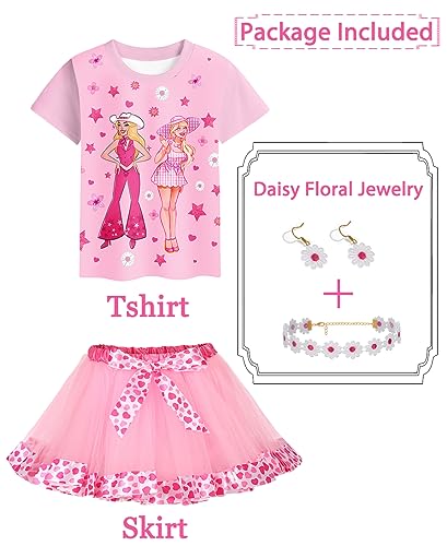 QUJQOM Costume Outfit Girls Kids Birthday Princess Tutu Dress with Necklace Earring QM032XL