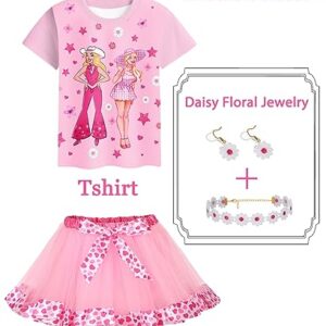 QUJQOM Costume Outfit Girls Kids Birthday Princess Tutu Dress with Necklace Earring Earring QM032XXL