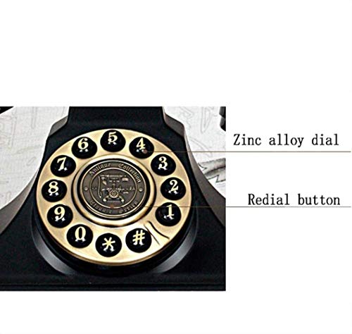 Phone Home Phone Desner Retro Phone/Rotary Dial Telephone/Retro Style Phone/Vintage Telephone/Classic Desk Dialler Landline Phone Vintage Business Office Landline (Button Style) (Button Style b)