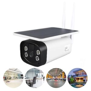 Dioche Wireless WiFi HD Full Color Night Solar Security Camera IP67 Waterproof Outdoor Surveillance